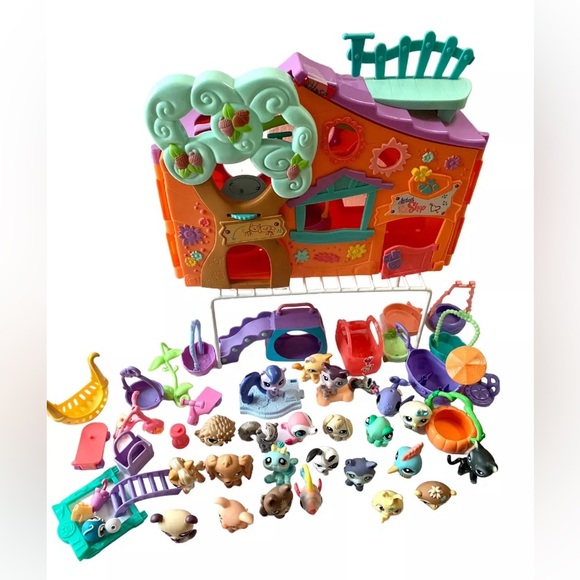 Littlest Pet Shop | Toys | Littlest Pet Shop 207 Tree House Lot Of Pets ...